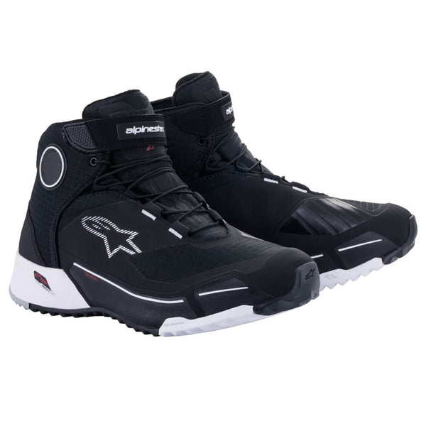 Alpinestars CR-X Drystar Riding Shoes Black / White | Laguna Direct