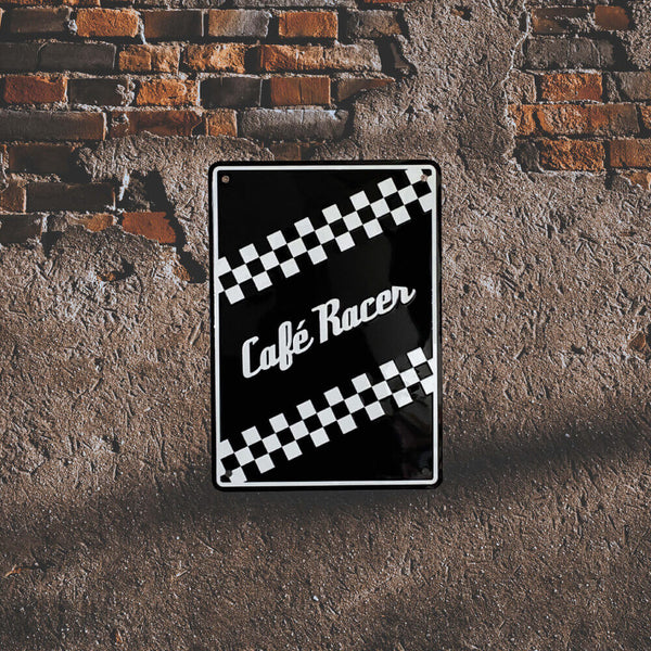 Bike It Aluminium Parking Sign - Café Racer | Laguna Direct