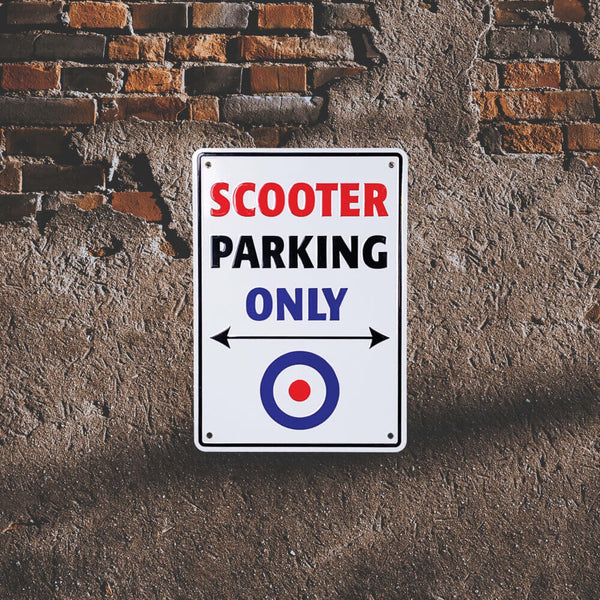 Bike It Aluminium Parking Sign - Scooter Parking Only | Laguna Direct