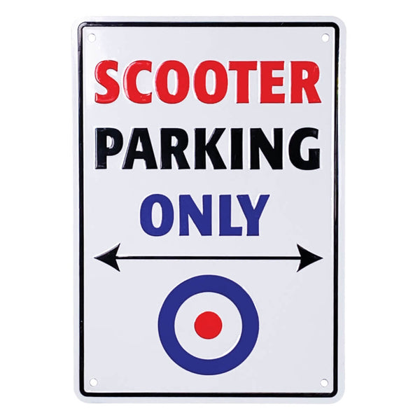 Bike It Aluminium Parking Sign - Scooter Parking Only | Laguna Direct