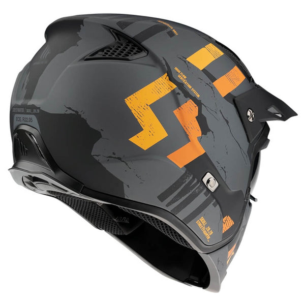 MT Streetfighter Skull A12 Modular Helmet Matte Grey | Laguna Direct
