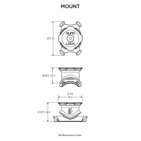 Quad Lock Handlebar / Stem Mount | Laguna Direct