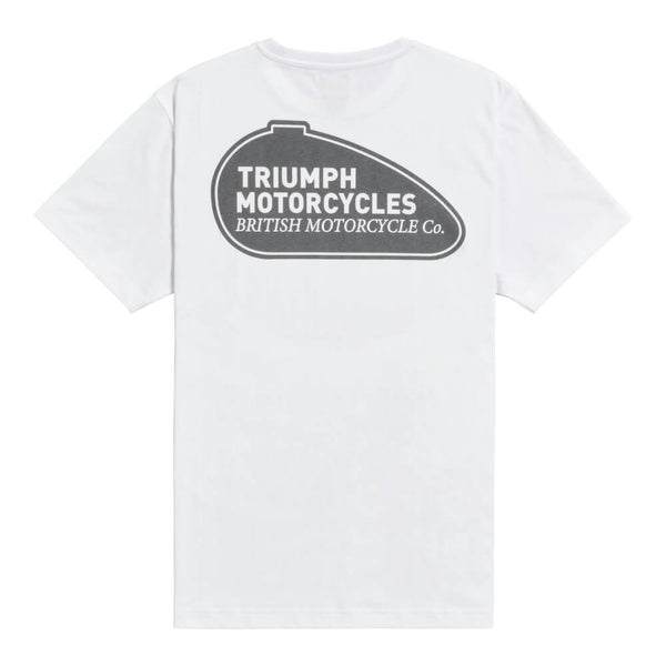 Triumph Refuel T-Shirt White / Grey | Laguna Direct