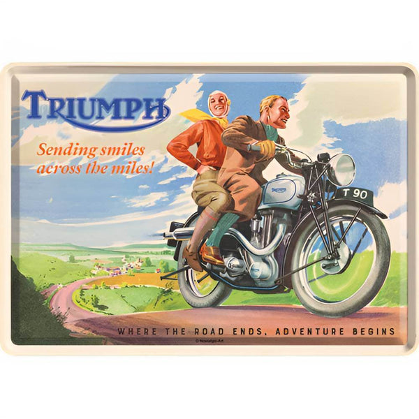Triumph Vintage Metal Card | Laguna Direct