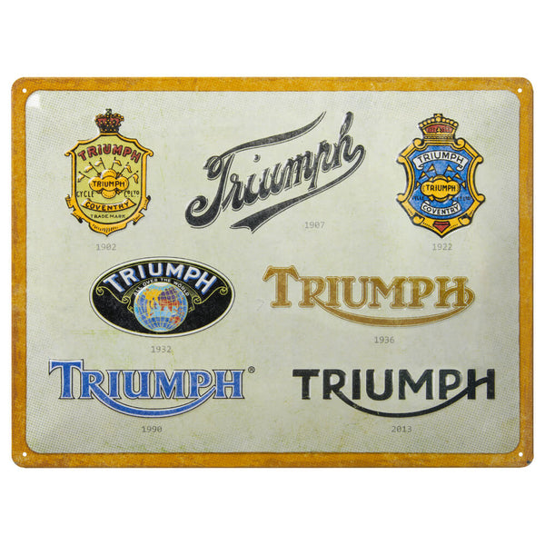Triumph Lineage Tin Sign | Laguna Direct