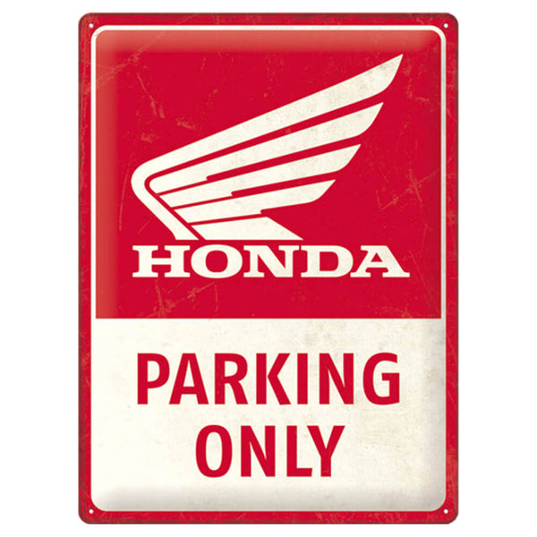 Honda Motorcycles Parking Only Tin Sign | Laguna Direct