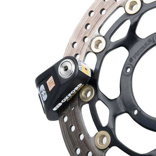 Oxford Alpha XA14 Alarm Disc Lock Black / Black | Laguna Direct